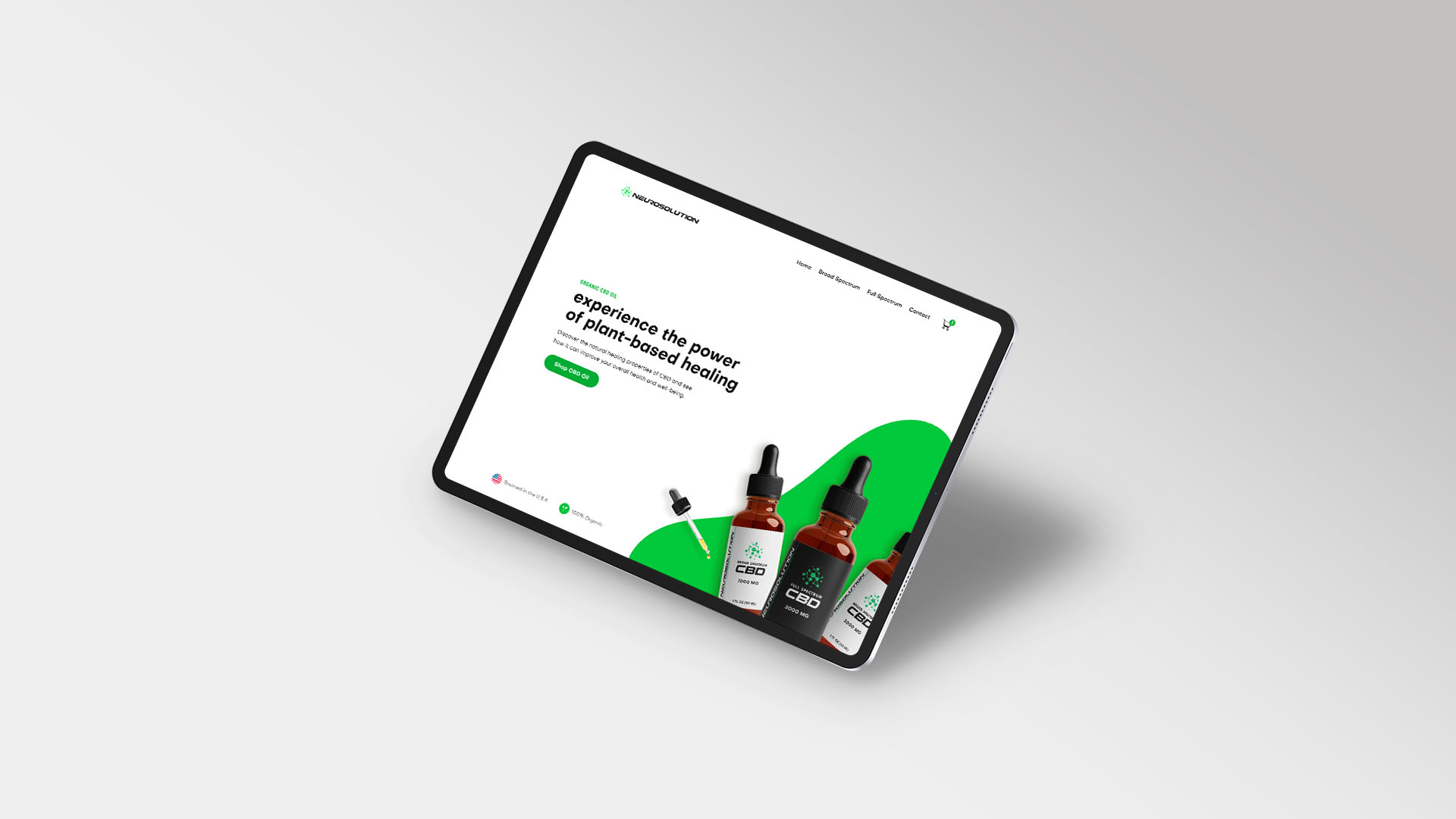 NeuroSolution CBD Website Design | Onn Grid